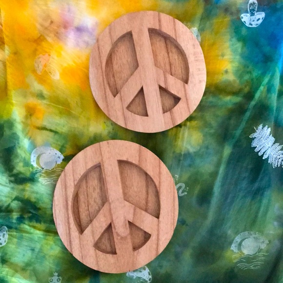 Accents | Wooden Peace Sign Decorations | Poshmark